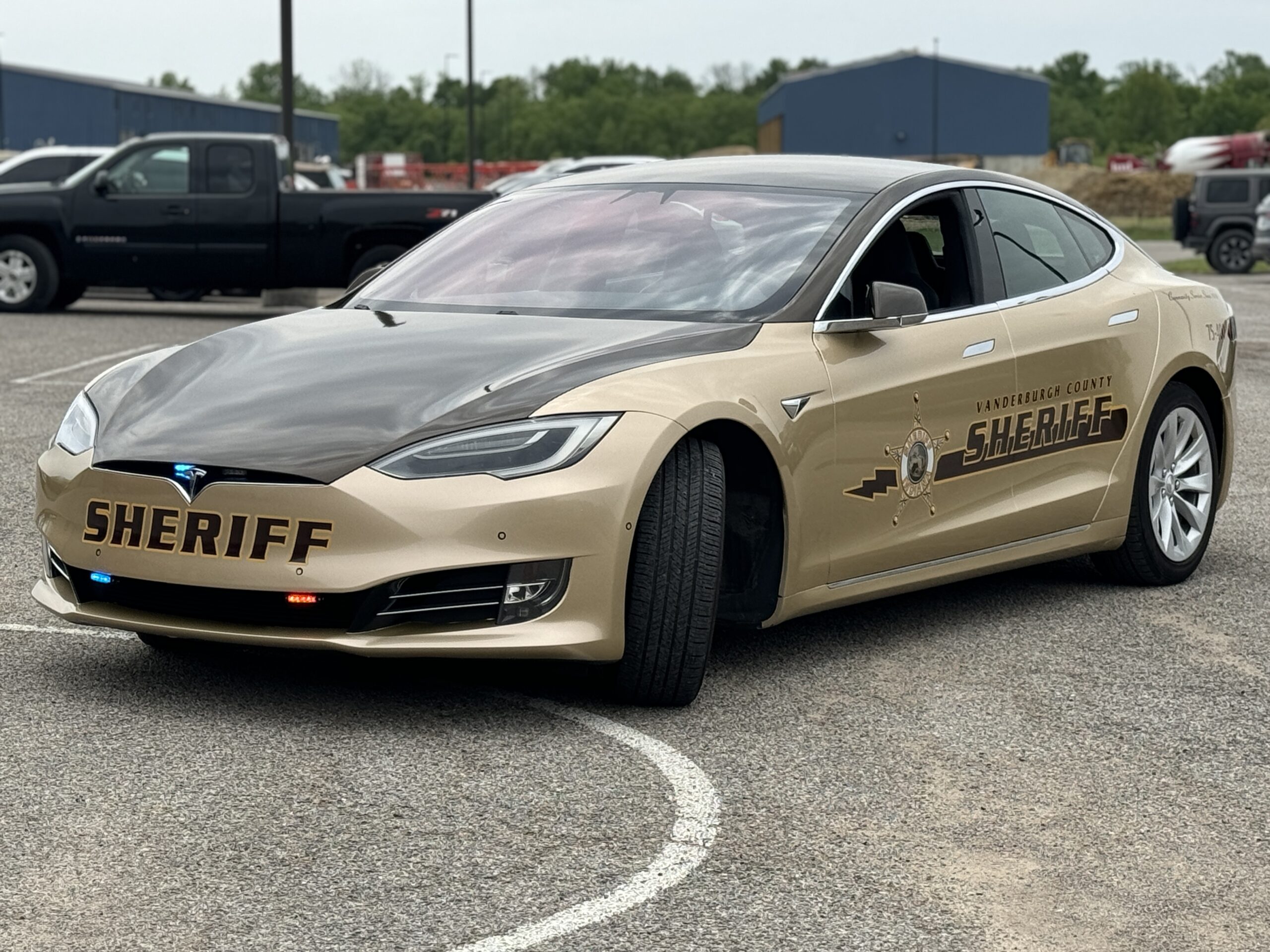 Sheriff's Office Unveils First Ever Electric Patrol Vehicle - Vanderburgh County Sheriff's Office
